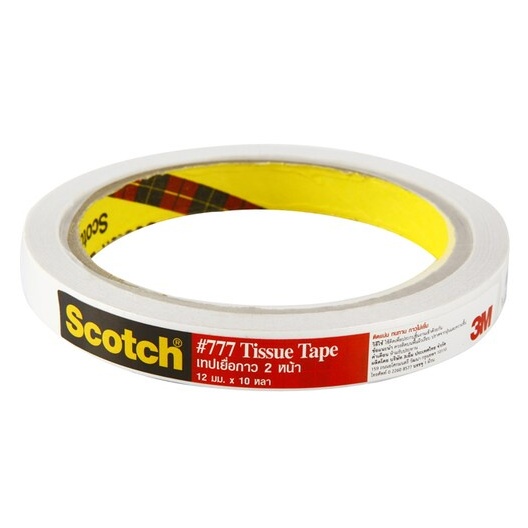 3M Scotch #777 Tissue Tape // 3 เอ็ม รุ่น #777 เทปเยื่อกาว 2 หน้า ติด ...
