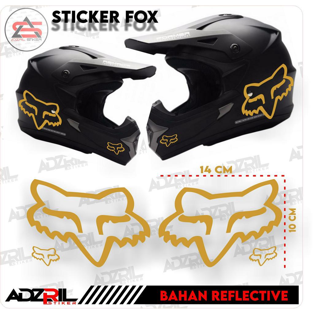 Cros FOX HELMET CUTTING STICKER / FOX STICKER / สติ๊กเกอร์หมวกกันน็อค / UNIVERSAL BODY | Shopee ...