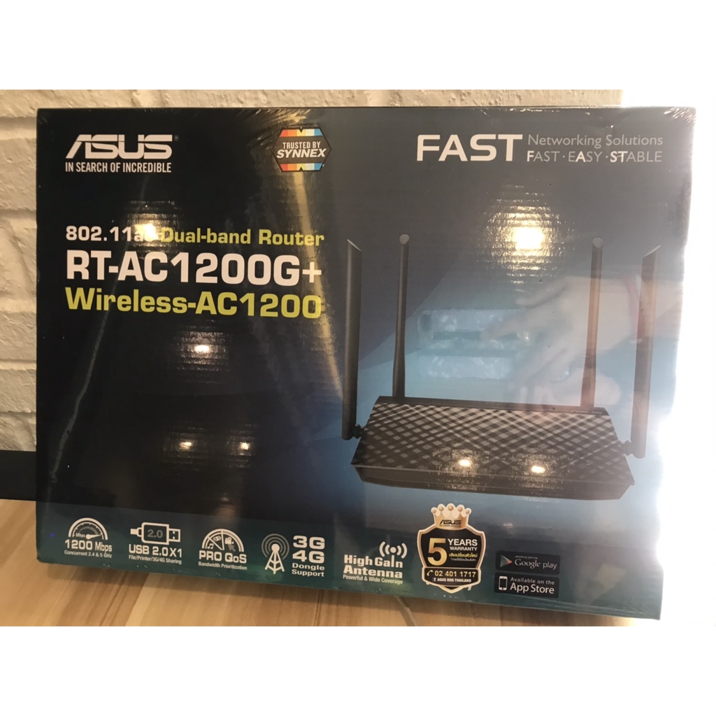 ASUS RT-AC1200G+ Dual-band Wireless AC1200 Gigabit Router | Shopee Thailand