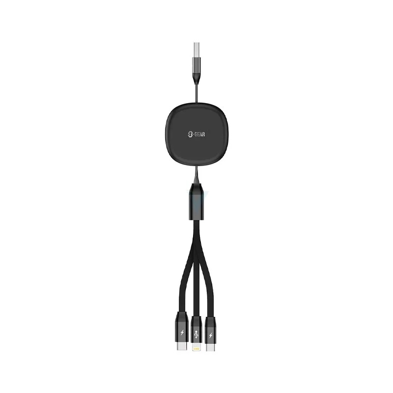 SGEAR 1.2M Cable USB To 3in1 (CAB-CA001-3IN1-1.2M-BK) Black | Shopee ...