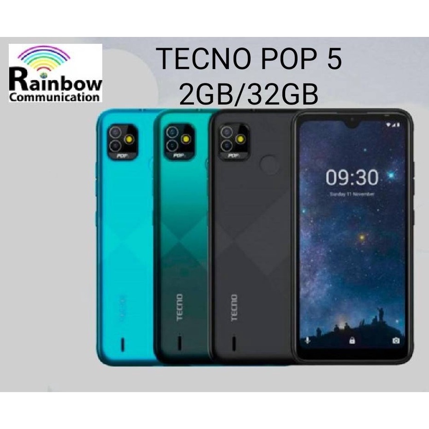 TECNO POP 5 2/32 หน้าจอ HD+ ขนาด 6.1 นิ้ว | Shopee Thailand