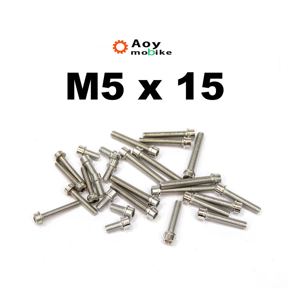 น็อตสแตนเลส หัวล้าง เบอร์8 (M5) ราคา 1 ตัว เลสแท้100% เลือกความยาว 10-35 มิล สกรูหัวจมสแตนเลส ...