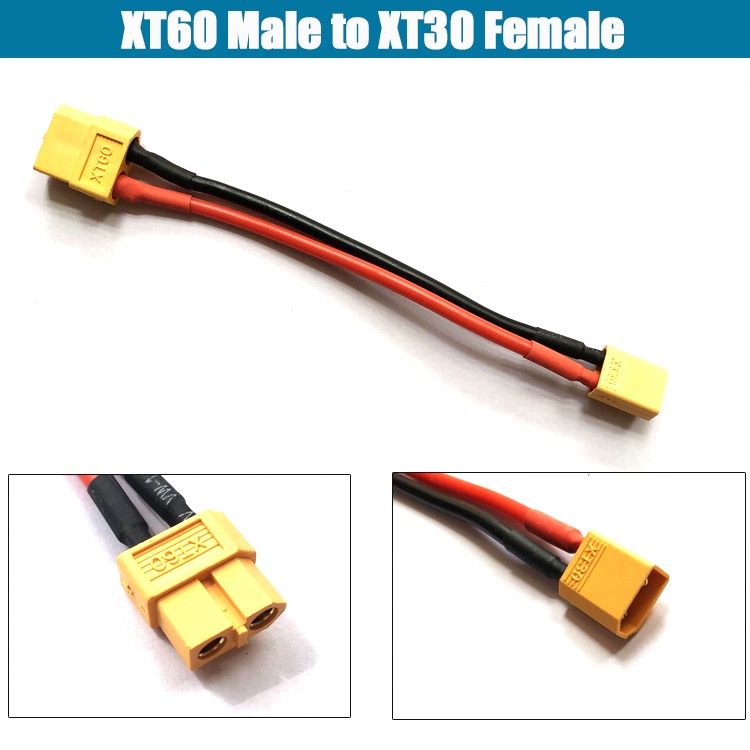 Xt60 EC5 EC3 T Deans อะแดปเตอร์ปลั๊กเชื่อมต่อ ตัวเมีย เป็นตัวผู้ 4.0 ...