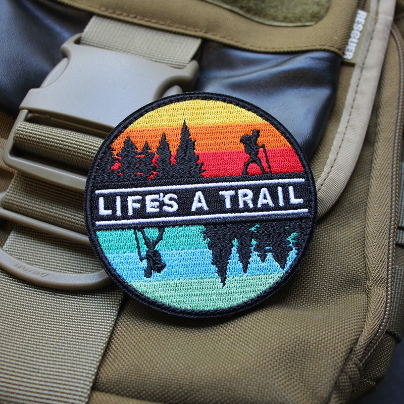 ที่กําหนดเองRainbow LIFES A TRAIL กลางแจ้ง morale chapter camping เดิน ...