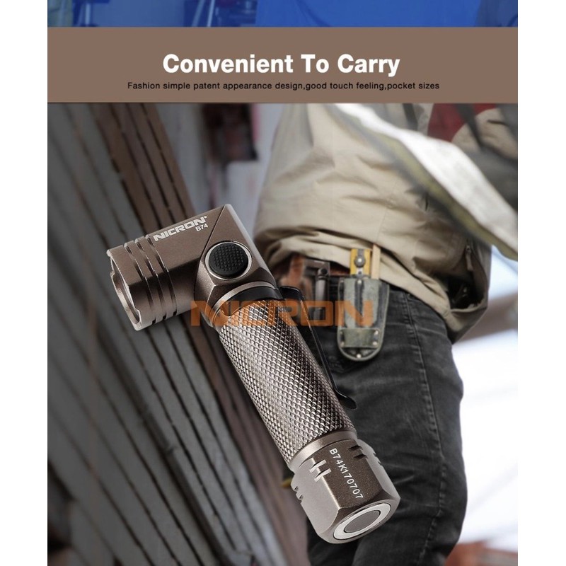 ไฟฉาย LED เอนกประสงค์ NICRON N7 (B74e) 600ลูเมน (📌แถมถ่าน14500🔋) แฮนด์ ...