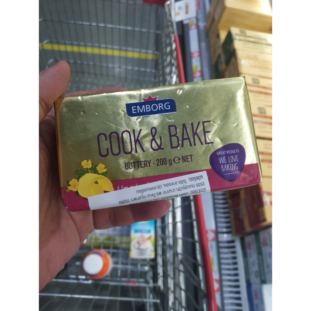 ecook เนย ผสม emborg cook & bake buttery 200g | Shopee Thailand
