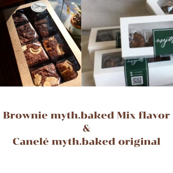 Canelé myth.baked original & Brownie myth.baked Mix flavor 2 box ...