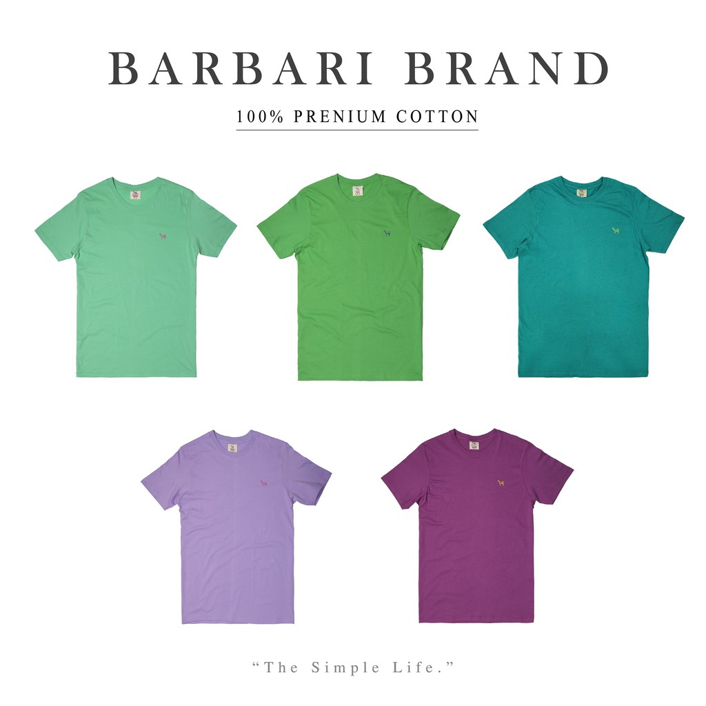 Barbari เสื้อยืดคอกลม รุ่น Basic (BR1) | Shopee Thailand