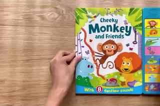 หนังสือเสียง Cheeky Monkey and Friends (แถมถ่านใหม่) | Shopee Thailand