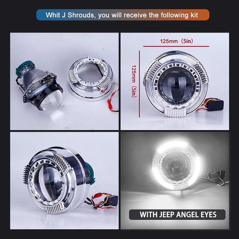 3.0'' D2S Projector Lens D1S D3S D4S Bi-xenon HID LED Light Car Lens ...
