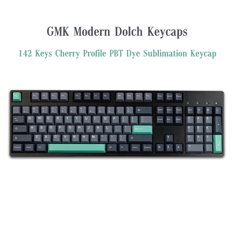 142 คีย ์ GMK Modern Dolch keycaps Cherry Profile PBT Dye-Sub คีย ์ บอร ...