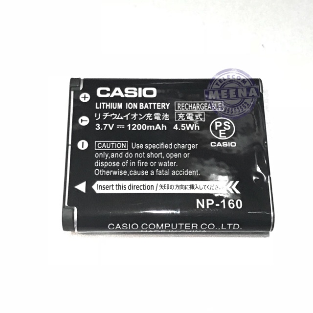 แบตแท้ กล้อง Casio ZR50 ZR55 ZR60 ( NP-160 ) | Shopee Thailand