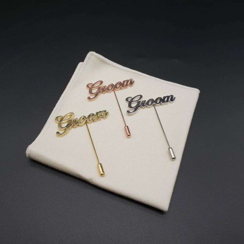 พิณติดปกสูทGroom- Groom Lapel Pin | Shopee Thailand