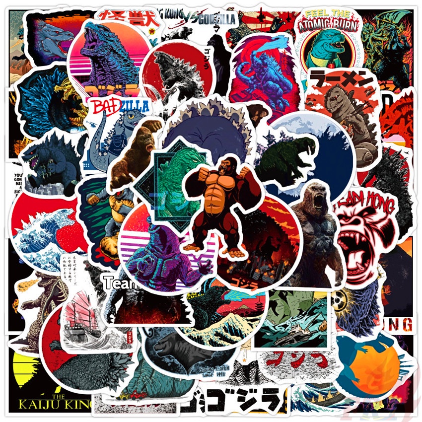 Godzilla Series 02 Stickers 50Pcs/Set DIY Fashion Waterproof Doodle ...