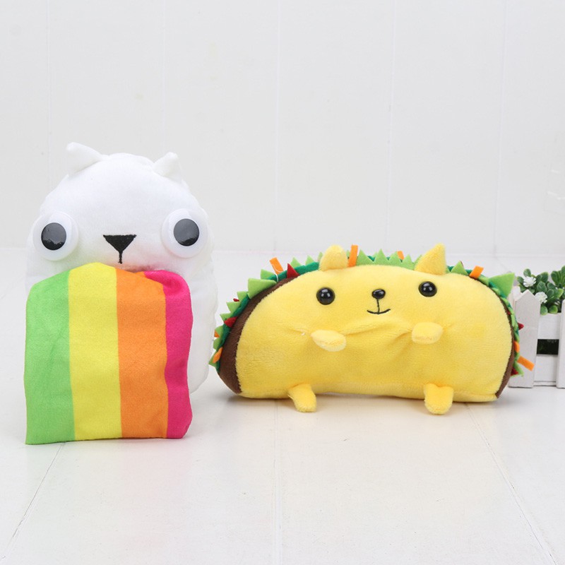 Exploding Kittens Collectible Plush - Rainbow Ralphing Cat Taco cat ...