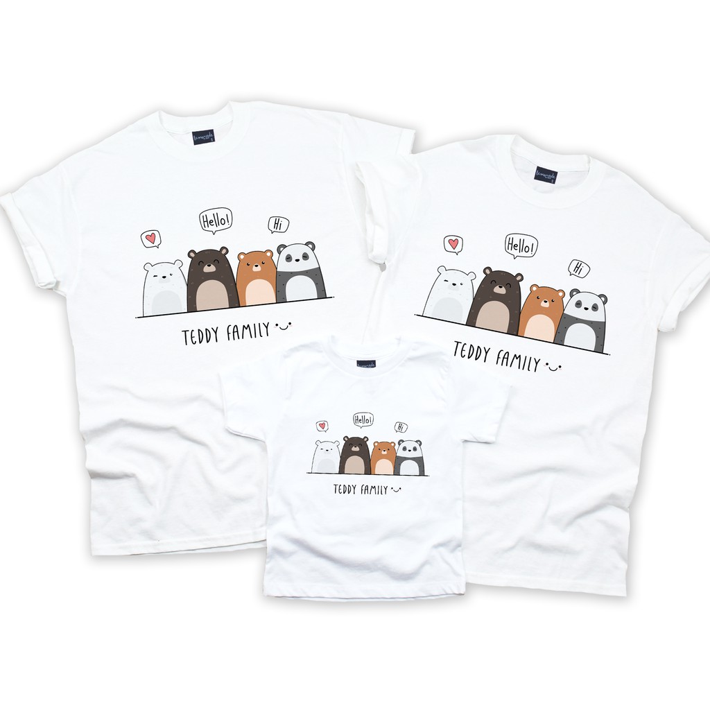 F075 แก๊งค์หมี (TC) เสื้อครอบครัว เที่ยวยกทีม เสื้อแก๊งค์ มีหลายไซด์ ...