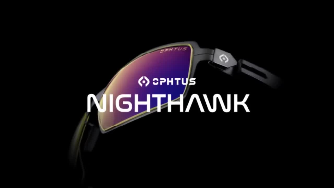 OPHTUS แว่นกรองแสงสำหรับเกมเมอร์ รุ่น Nighthawk เลนส์ RetinaX Amber | Shopee Thailand