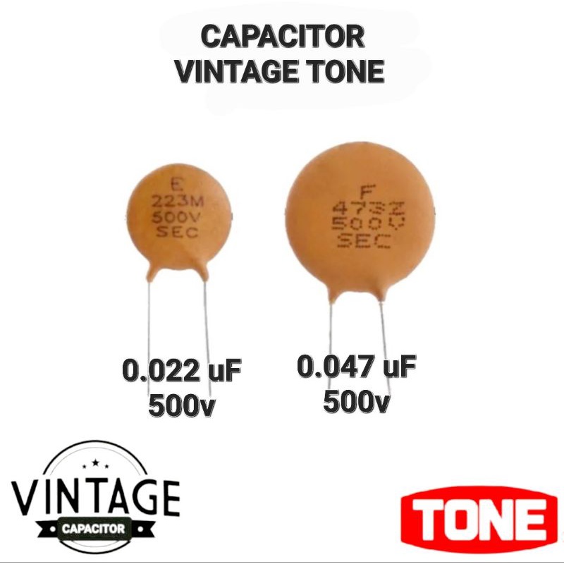 Capacitor Vintage Tone 0.022 uF & 0.047 uF สำหรับวงจรกีต้าร์ไฟฟ้า ...