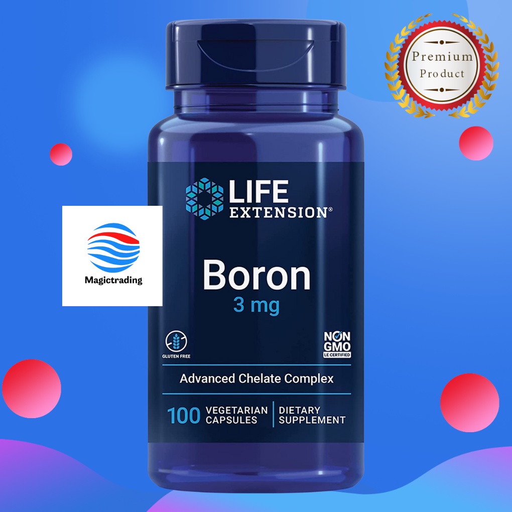 Life Extension Boron 3 mg / 100 vegetarian capsules | Shopee Thailand