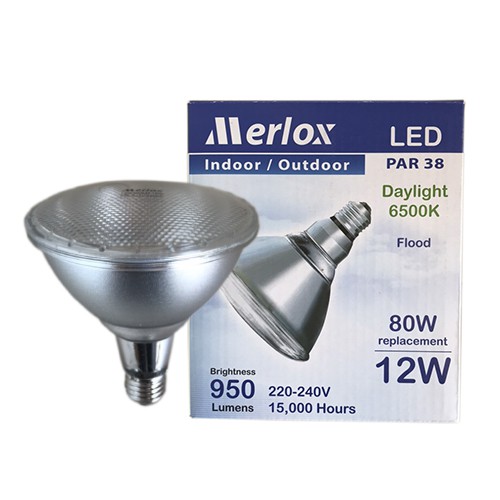 Dento หลอดไฟ LED Par38 12W E27 6500K MERLOX | Shopee Thailand