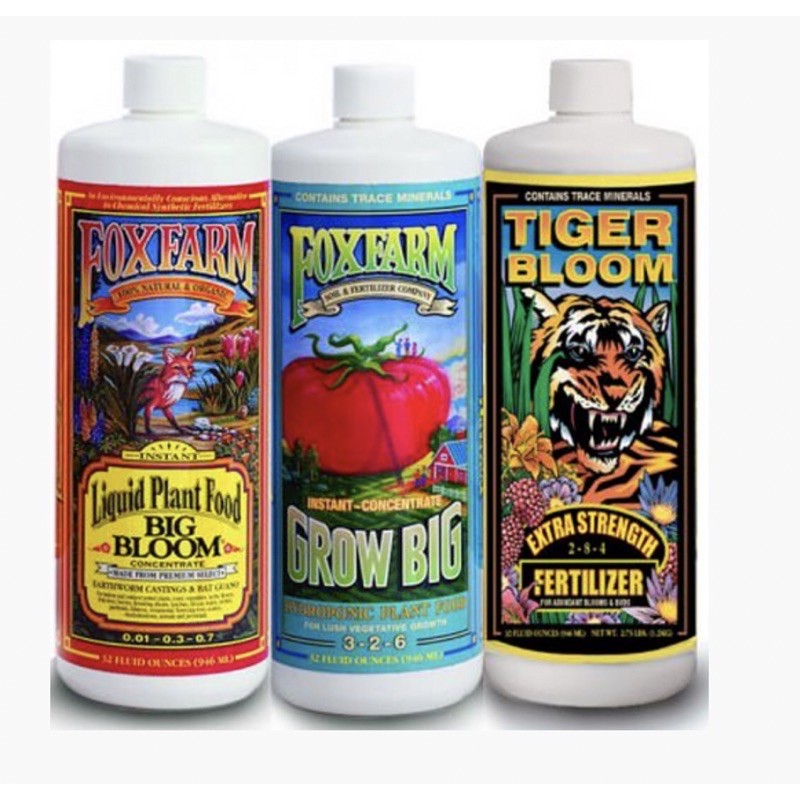 FOXFARMชุดเชต Fox Farm Trio Base Set (SOIL OR HYDRO) | Shopee Thailand