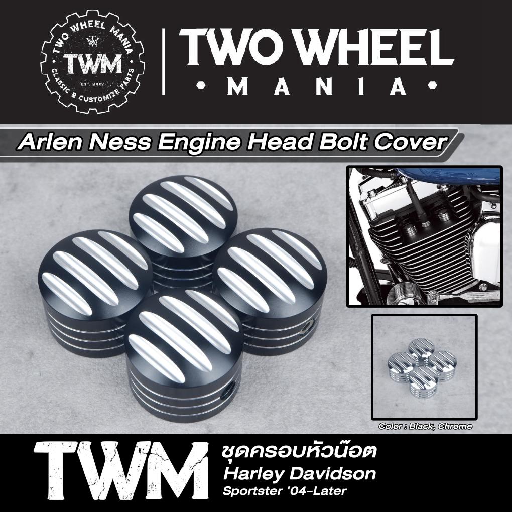 ชุดครอบหัวน็อตเสื้อสูบ "Arlen Ness Head Bolt Cover" : Harley Davidson ...