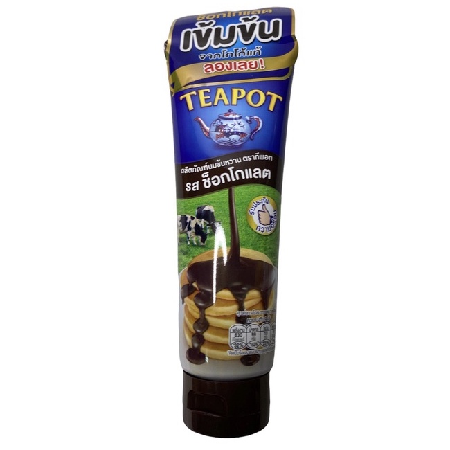TEAPOT ทีพอท นมข้นหวาน ชนิดหลอดบีบ 180g กดเลือกรสชาติที่ต้องการ 1 หลอด ...