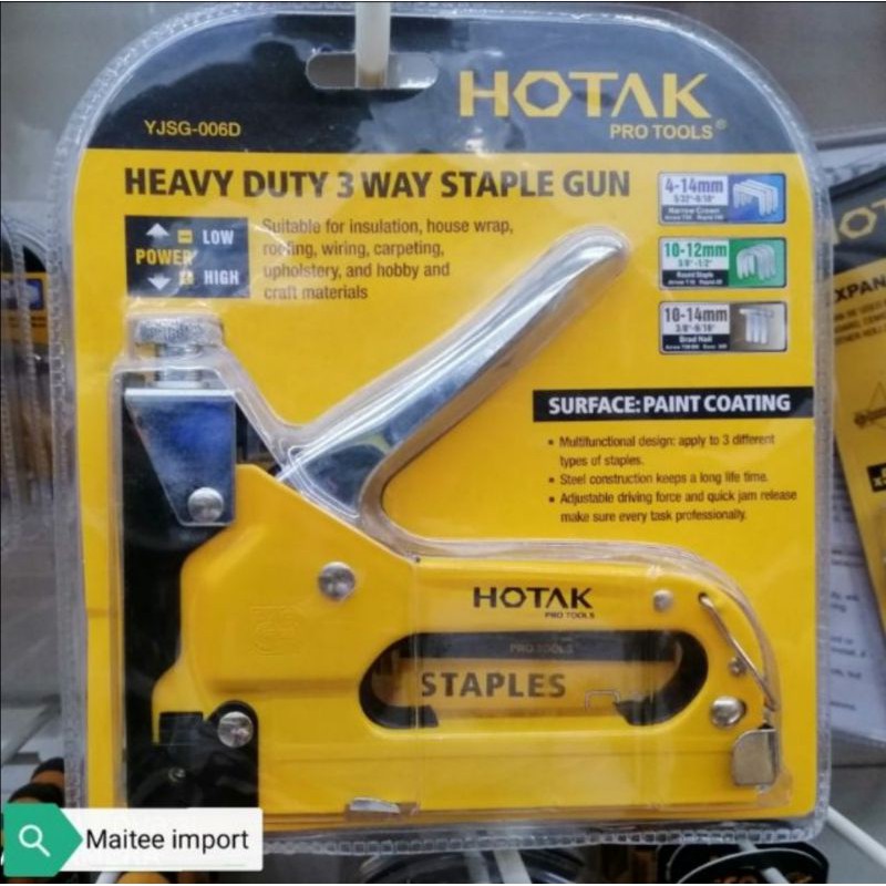 พร้อมส่ง จากไทย แถมลูกแม็ค HOTAK YJSG - 012D Pro Tools ปืนยิงตะปูขนาด ...