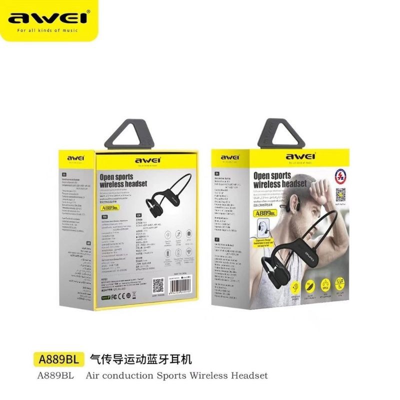 ⚡️Awei A889BL หูฟังไร้สาย ระบบ bone conduction A889 PRO A886bl | Shopee Thailand