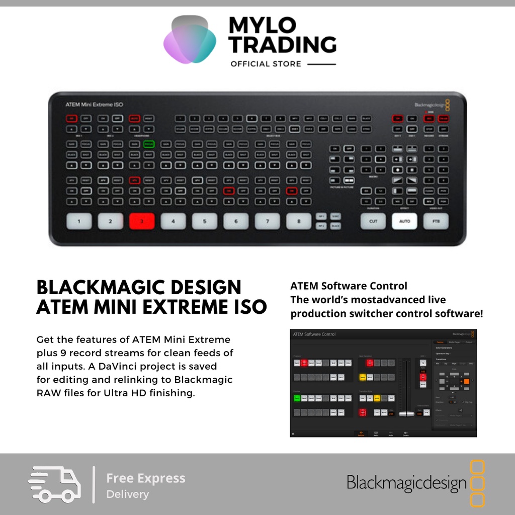 Blackmagic Design ATEM Mini Extreme ISO - SWATEMMINICEXTISO | Shopee ...