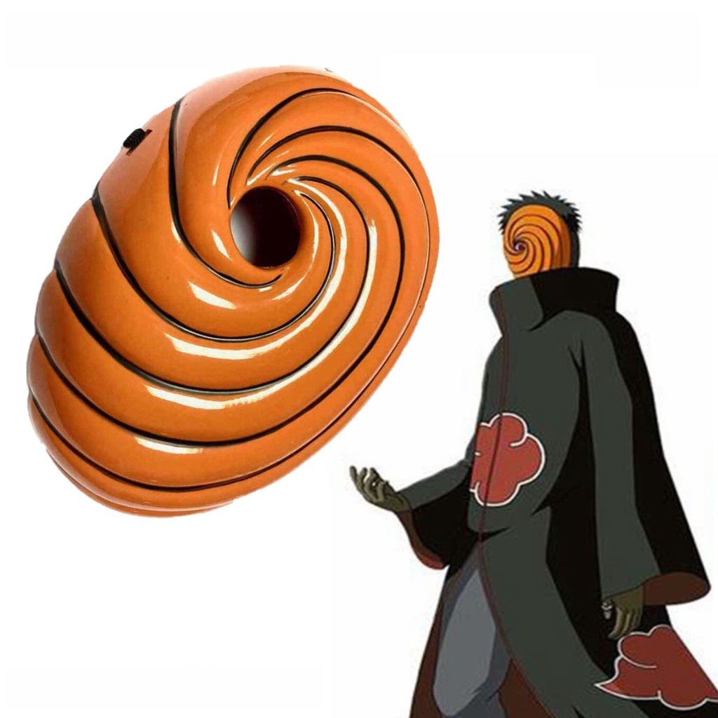 Naruto Tobi Mask Cosplay Anime Obito Resin Mask Halloween Costume ...