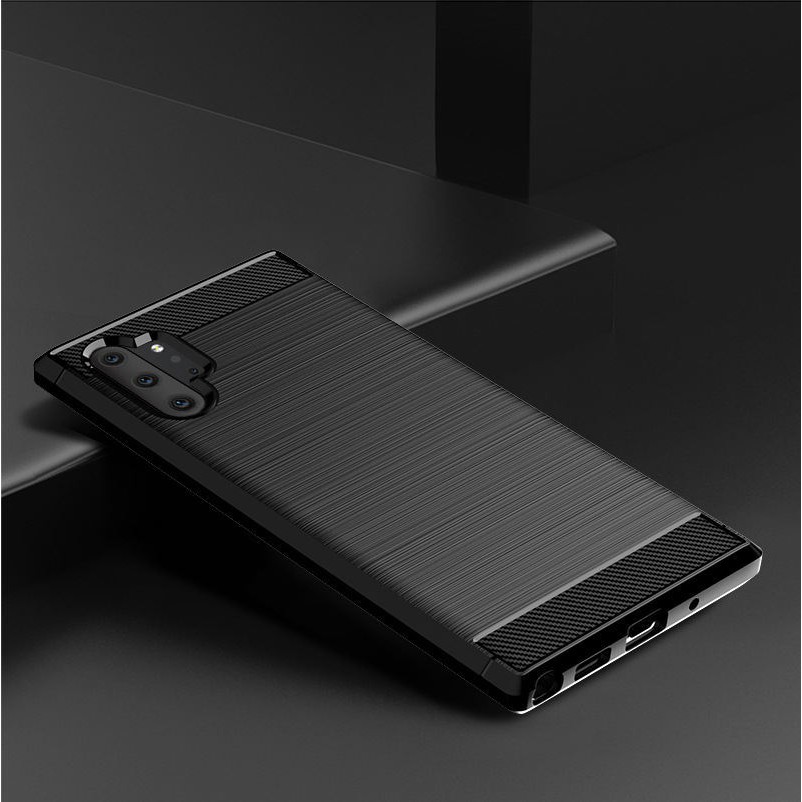Samsung Galaxy Note 10 Plus Case เกราะกันกระแทกคาร์บอนไฟเบอร์ซิลิโคน