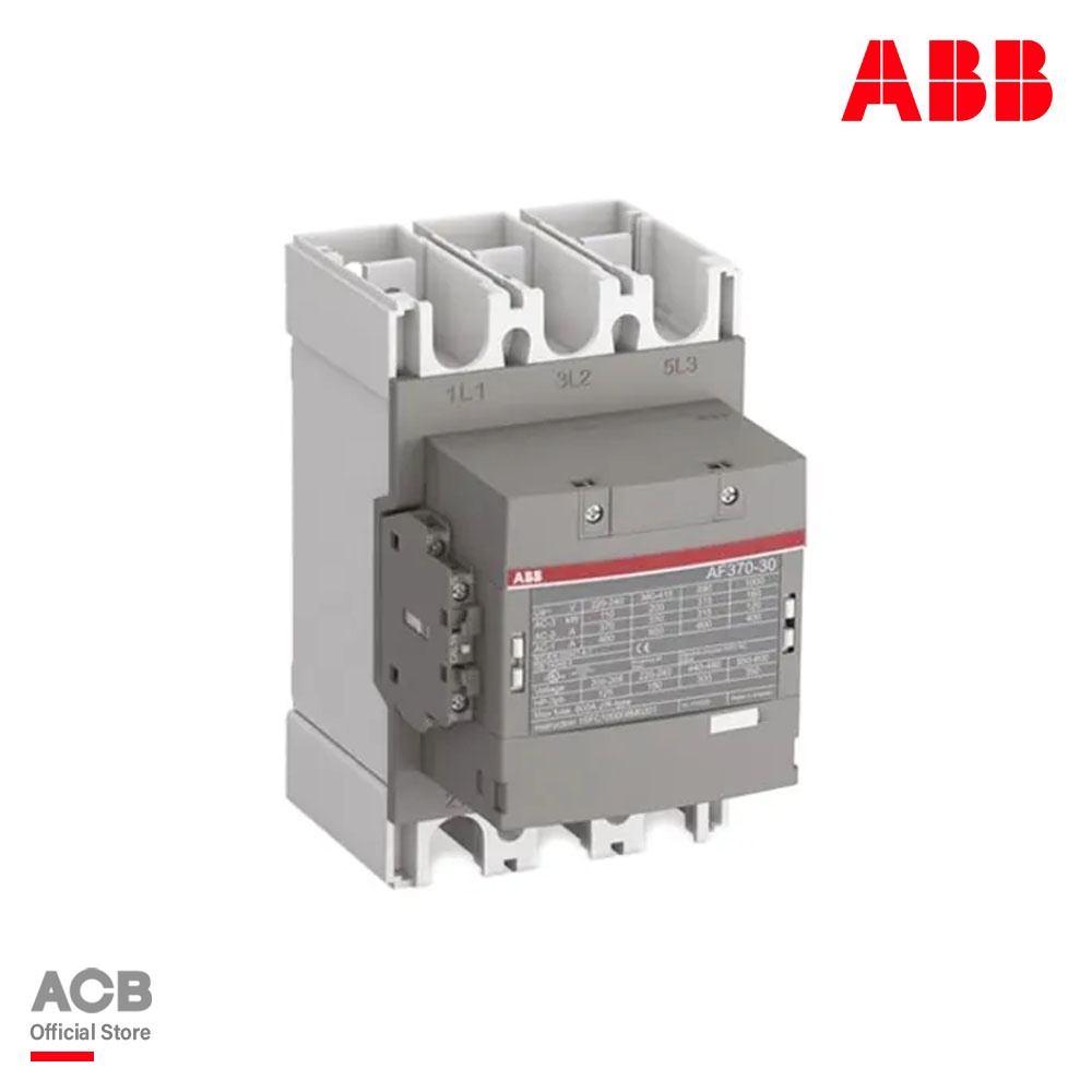 ABB AF Range AF370 3 Pole Contactor - 600 A, 230 V ac Coil, 3NO, 200 kW รหัส AF370-30-11-13 ...
