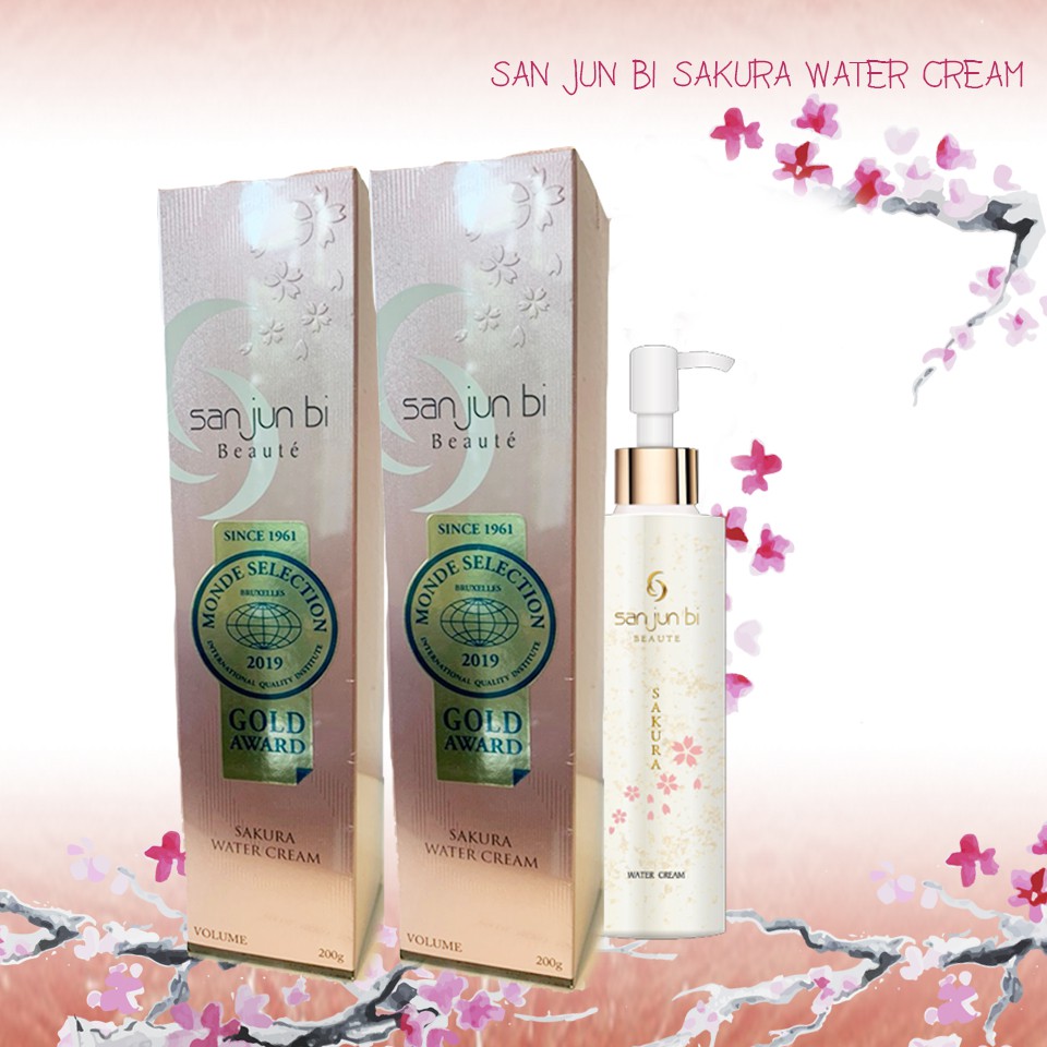 ซันจุนบิ SAN JUN BI SAKURA WATER CREAM 200ML ครีมซันจุนบิซากุระ ครีมญี่ปุ่น ครีมซันจุนบิ สูตร ...