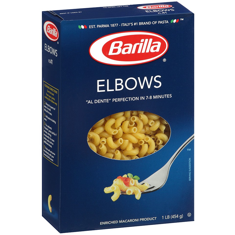 เอลโบว์ มักกะโรนี 'Barilla' / Elbow Macaroni 'Barilla' ขนาด 500 กรัม ...