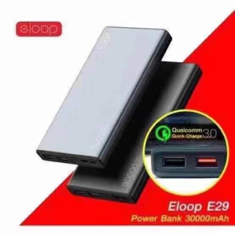 Power bank eloop รุ่น E29 30000mAh ของแท้ มี มอก | Shopee Thailand