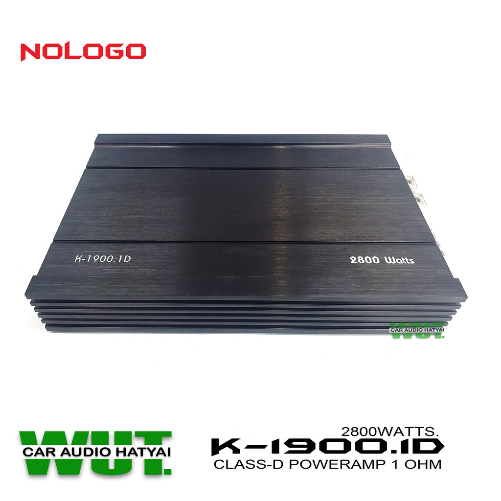 NOLOGO Power Amp Class D พาวเวอร์แอมป์ K-1900.1D เพาเวอร์แอมป์ คลาสดี ขับซับเบส/ซับวูปเฟอร์ ...