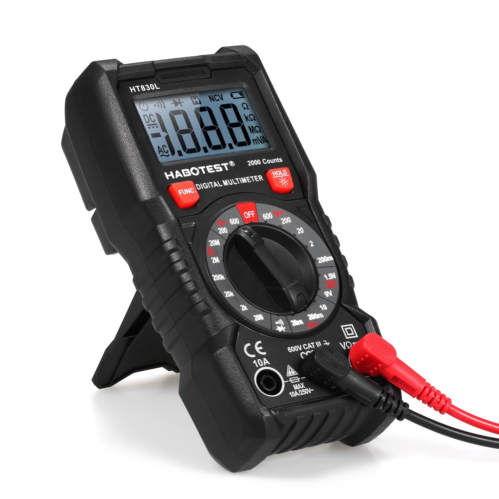 HABOTESE Portable Digital Multimeter 2000 Counts | Shopee Thailand