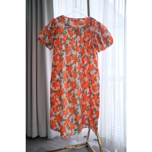 patricia house เดรสทรงเกาหลี แขนบอลลูน | Shopee Thailand