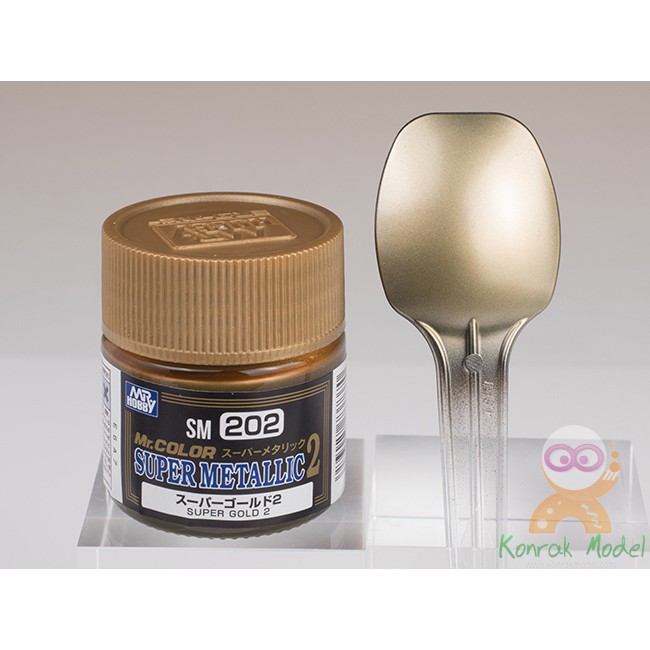 สีโลหะสูตรทินเนอร์ SM202 SUPER GOLD 2 10ML | Shopee Thailand