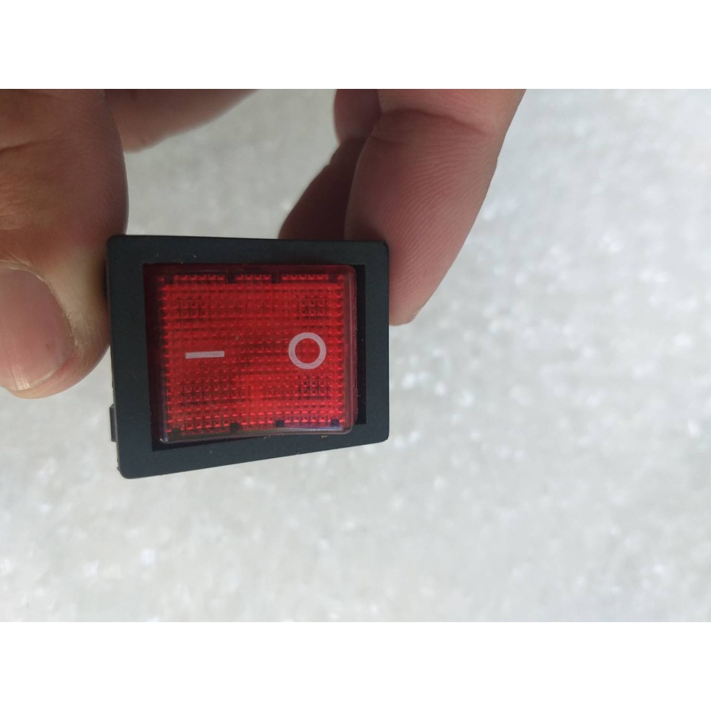 สวิทช์ switch 30A 250V 2ทาง 6ขา แบบทนกระแสได้สูง มีไฟแสดงสถานะ เปิด/ปิด ...