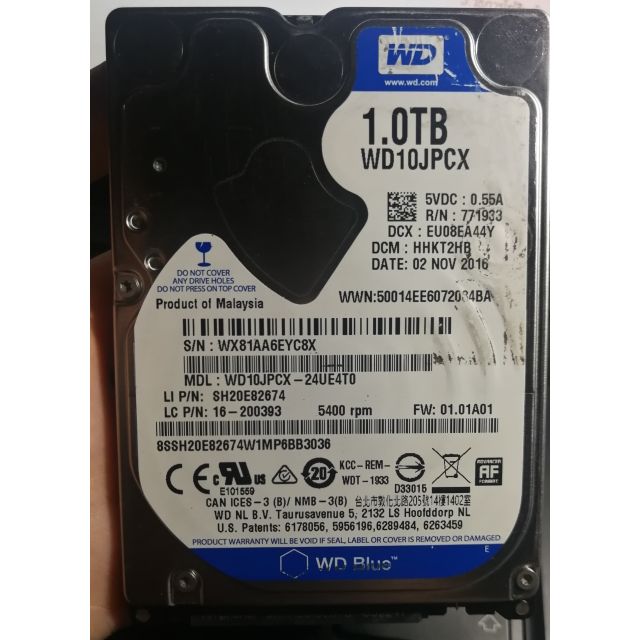 Hard disk drive (HDD) 1T WD-Blue | Shopee Thailand