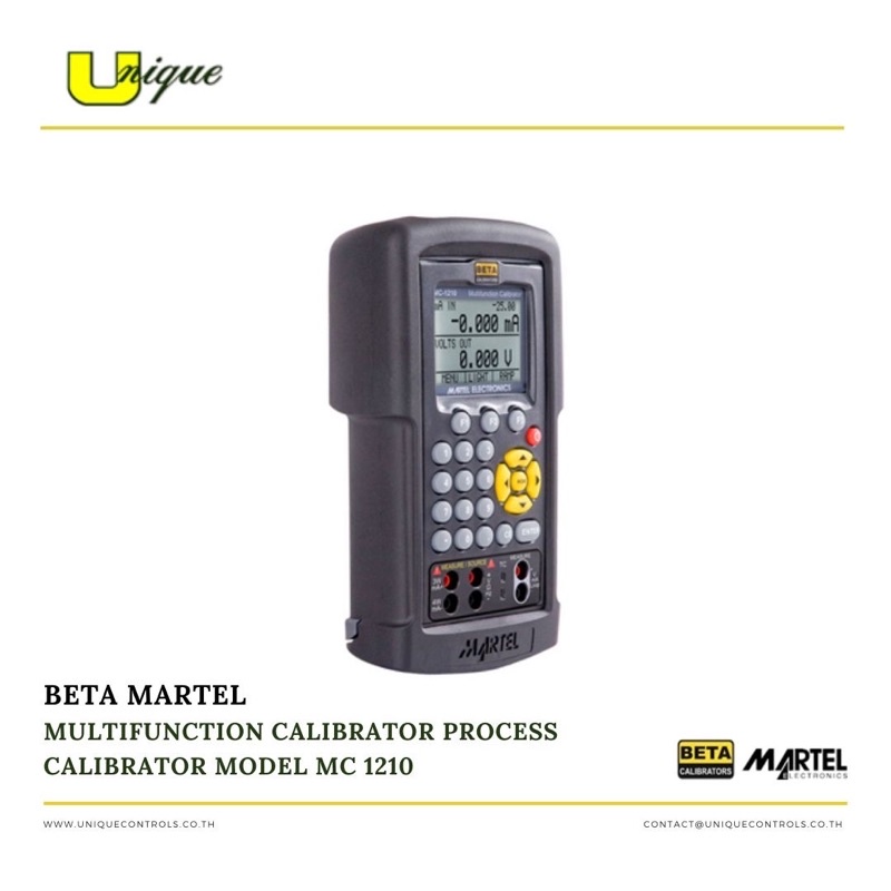 Multifunction Calibrator Process Calibrator “BETA MARTEL” Model MC 1210 ...