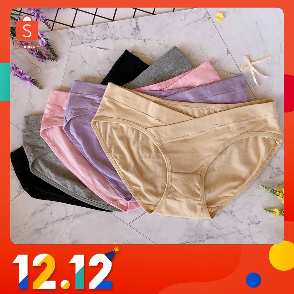 "PHONO10"ลด 40 ไม่มีขั้นต่ำ กางเกงในคนท้องเอวต่ำ ผ้าฝ้าย ระบายอากาศได้ดี ไม่อับชื้น ปรับระดับได้ ...