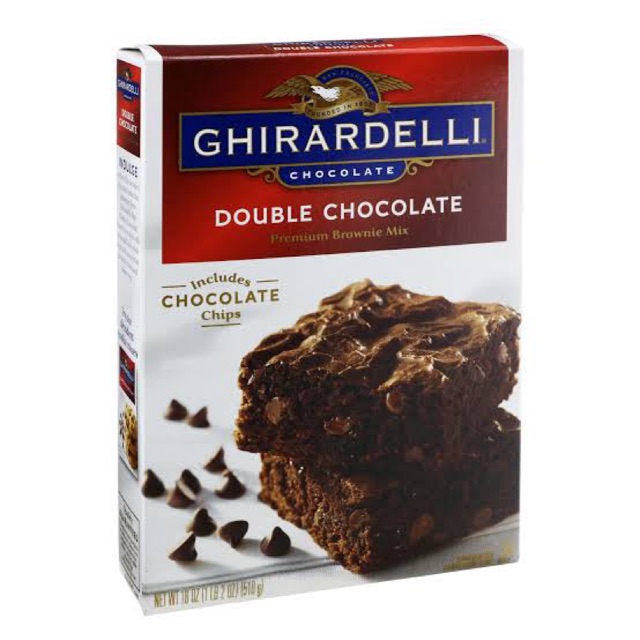 Brownie mix Ghirardelli double chocolate | Shopee Thailand