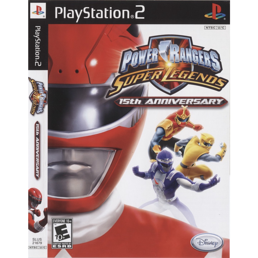 แผ่นเกมส์ Power Rangers Super Legends 15th Anniversary PS2 Playstation ...