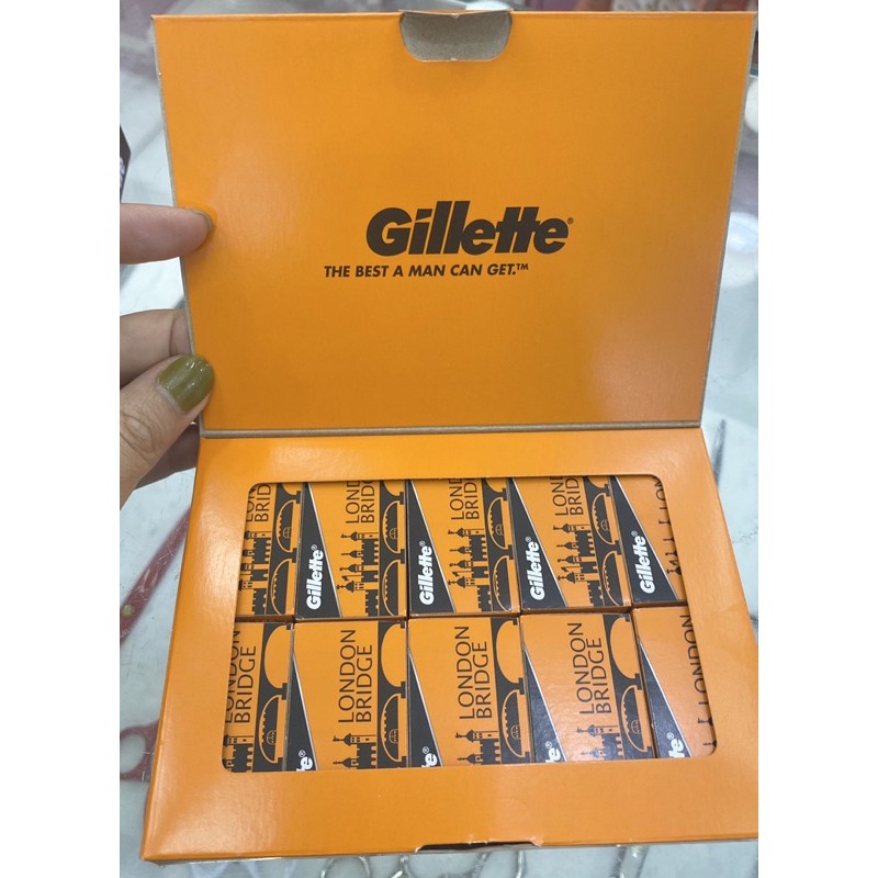 ใบมีดโกนยิลเลตต์ Gillette London Bridge แพคใหญ่ 10 กล่อง กล่องละ 10+1 ...