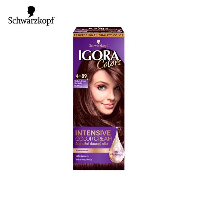 Schwarzkopf Igora colors 1 กล่อง อีโกร่า คัลเลอร์ color ครีมเปลี่ยนสีผม ...