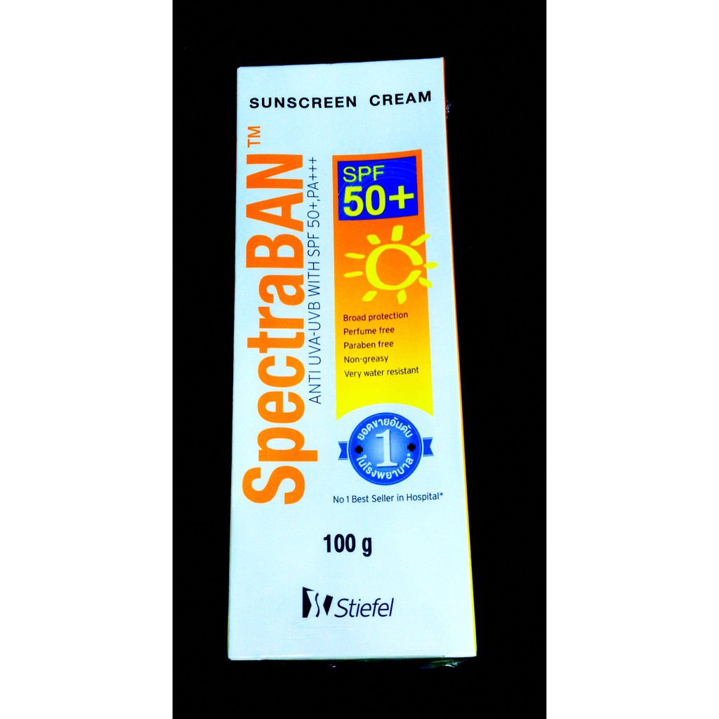 SpectraBan Anti UVA-UVB Sunscreen Cream SPF50+ PA+++ 100g | Shopee Thailand