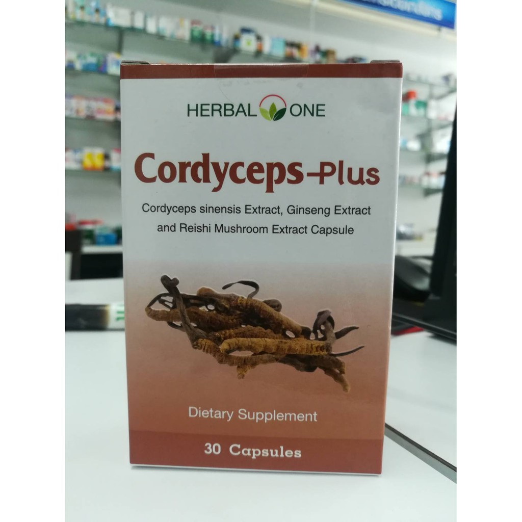 Cordyceps-Plus ถังเช่า ผสม เห็ดหลินจือ โสม อ้วยอัน Herbal one | Shopee ...